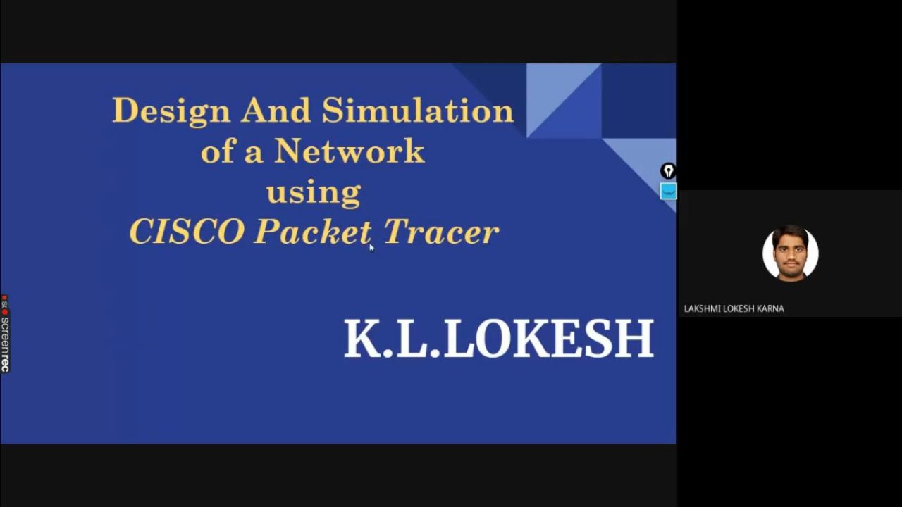 Webinar on Design and Simulation of a Network using Cisco Packet Tracer ...