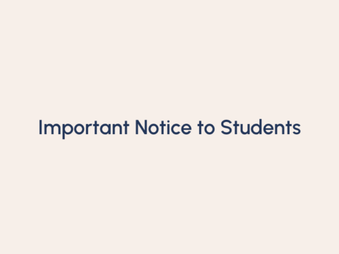 Important Notice to Students - Vidya Jyothi Institute of Technology